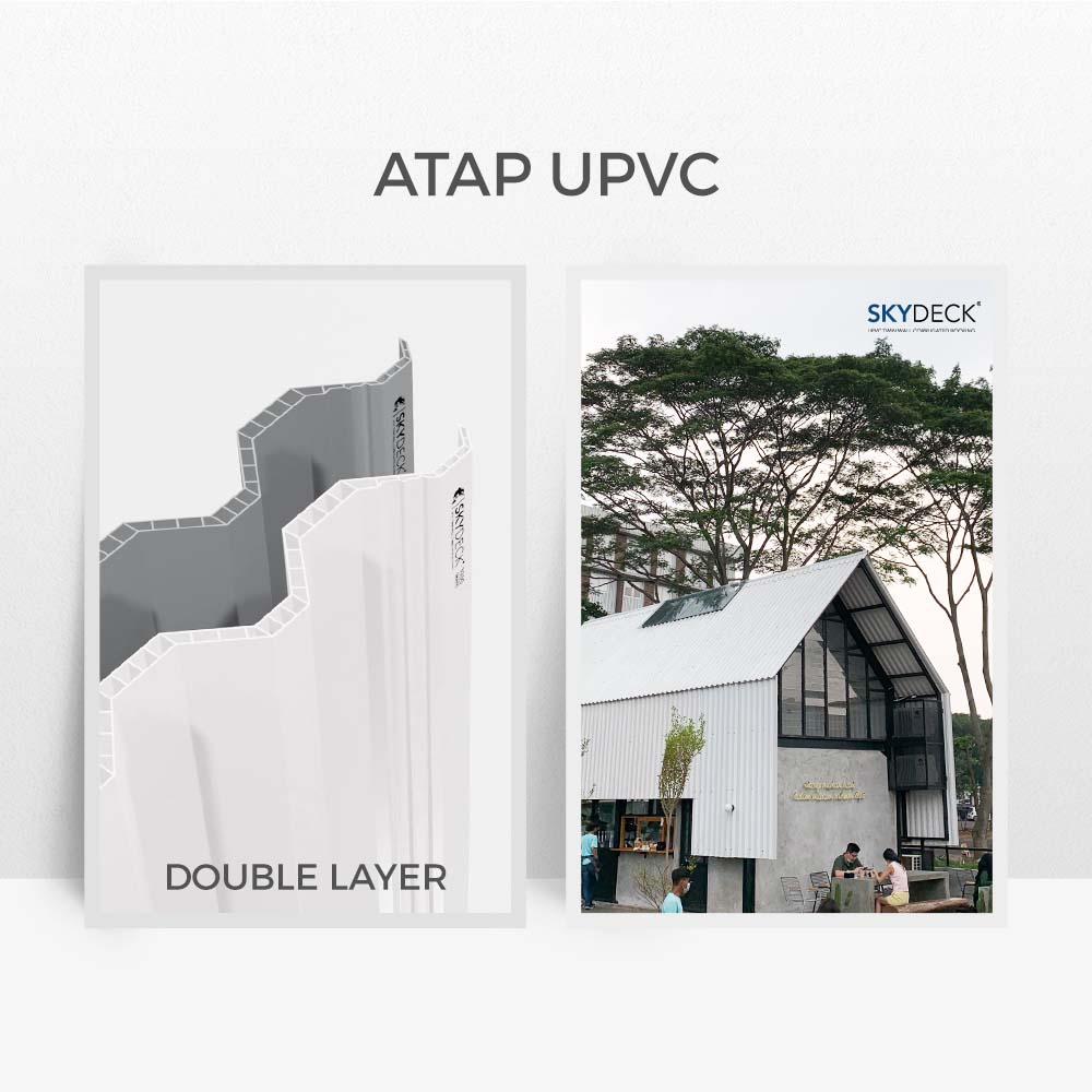 Jual Atap uPVC Dingin Double Layer SKYDECK